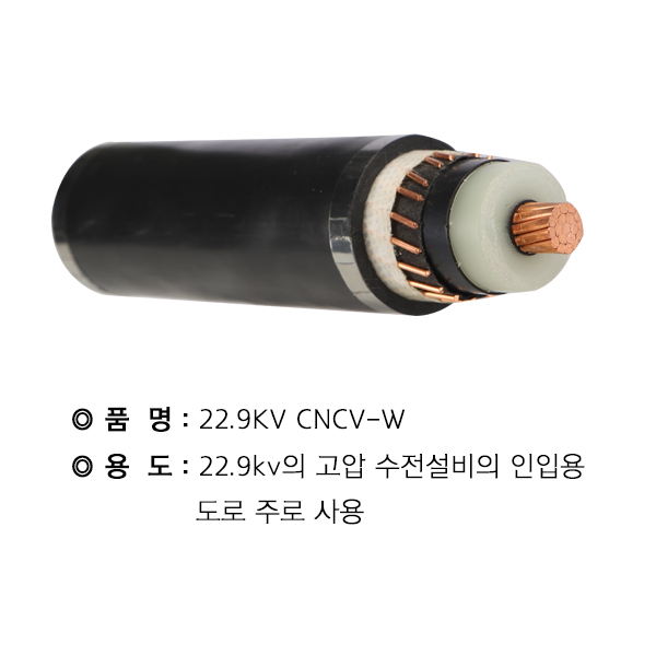 [시중품] 22.9KV CNCV-W, FR-CNCO-W (100SQ이상) - CNCV-W - 100SQ * 1C